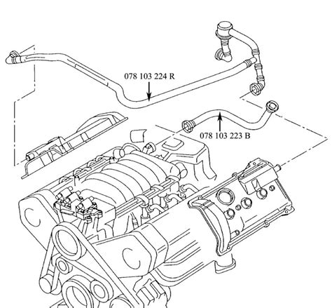 Audi A6 Crankcase Breather Hose