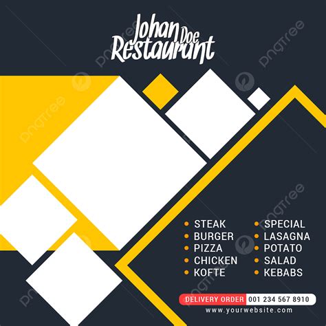 레스토랑 전단지 템플릿 Psd 다운로드 디자인 자료 다운로드