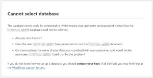 Fix The Error In Establishing A Database Connection