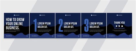 Editable Carousel Post Creative Social Media Carousel Template Modern And Editable Business