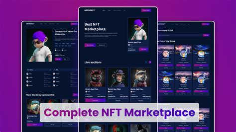 Complete Nft Marketplace Website From Figma To Html Css And Vanilla Js