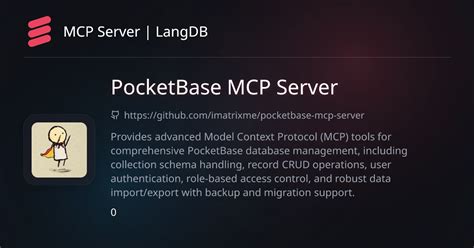 pocketbase mcp server langdb