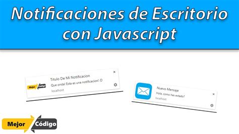 Notificaciones De Escritorio Con Javascript Youtube
