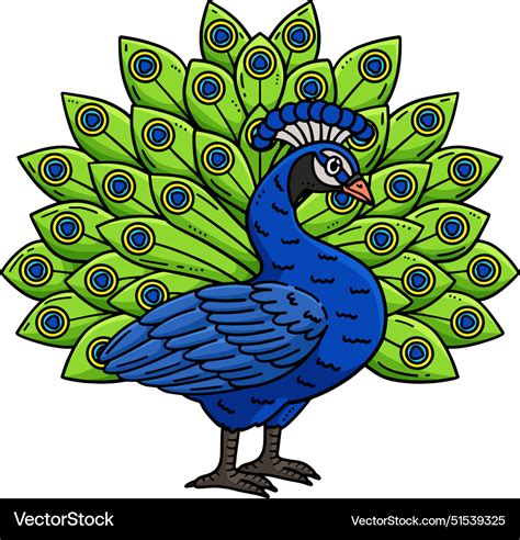 Colorful Peacock Clip Art 238 Thousand Colorful Peacock Royalty Free