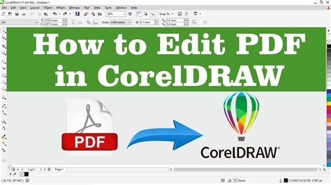 How To Edit PDF File In CorelDRAW YouTube