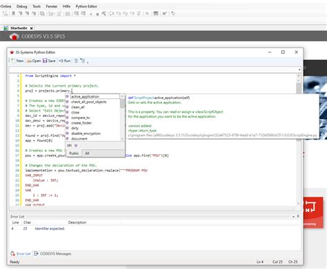 Редактор python emea technology codesys inovance keba wago