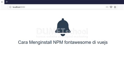 Cara Menginstall Npm Fontawesome Di Vuejs Kursus Web Design Private
