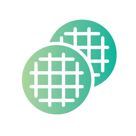 Wafer Flat Gradient Icon White Background 54409536 Vector Art At Vecteezy