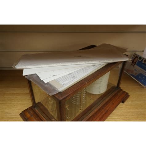 An Early 20th Century Mahogany Cased Barograph By An Unknown Maker