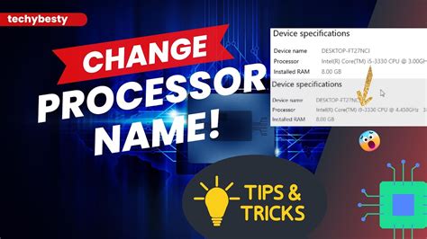 Secret Trick To Change CPU Processor Name Unbelievable Hack Boost Your PC Performance