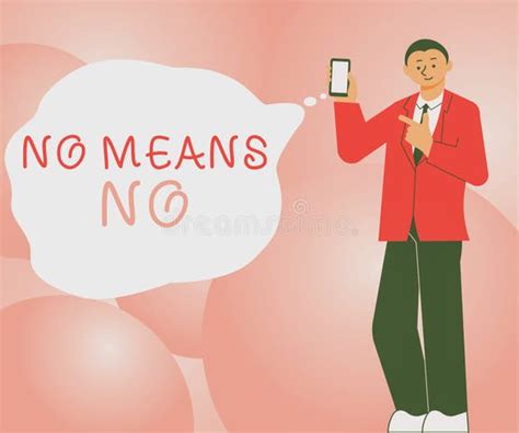 Conceptual Display No Means No Business Concept Stop Abuse Gender Conceptual Display No Means No Business Concept Stop Abuse Gender