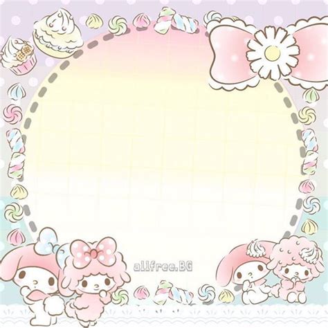My Melody Big Circle Memo Pad As Courtesy Of Sanrio My Melody Wallpaper Memo Paper Hello