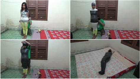 Rm043 A Girl Becomes A Black Mummy In A Boarding House Randy Mummify