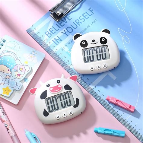 Cute Kitchen Digital Timer Panda And Cow Cartoon Ountdown