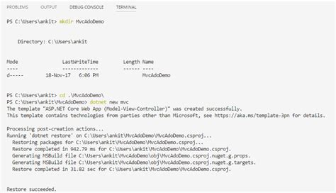 Crud Operation With Aspnet Core Mvc Using Visual Studio Code And Ado