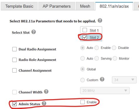 disable 5ghz slot 2 radio on all ap globally in wlc 5520 cisco community