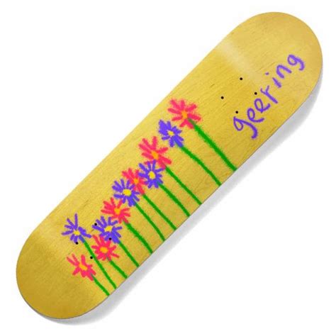 Girl Skateboards Breana Geering Flowers One Off Skateboard Deck 8 0