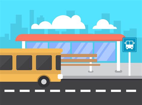Bus Stop 217444 Vector Art At Vecteezy