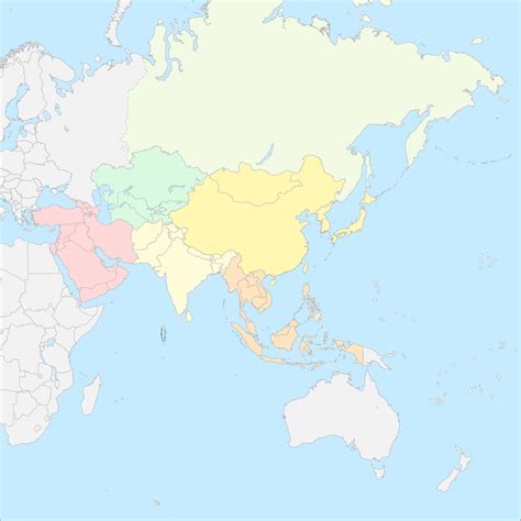 아시아 지도 해시넷