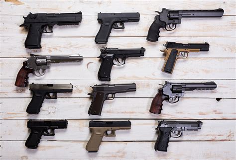 Types Of Common Handguns Design Talk