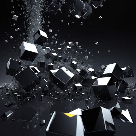 Abstract 3d Rendering Of Colorful Cubes Premium Ai Generated Image