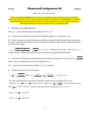 ECE FA HW Solution Homework Assignment ECE Fall D UE F RIDAY O CTOBER