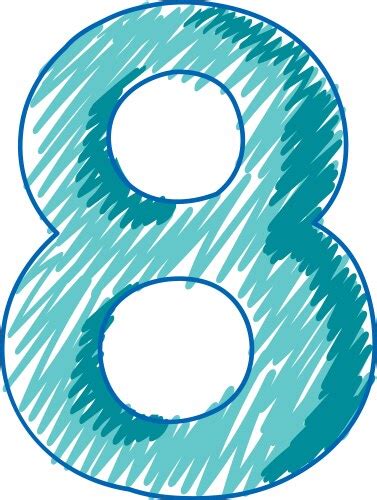 Number Eight Clip Art 416x500