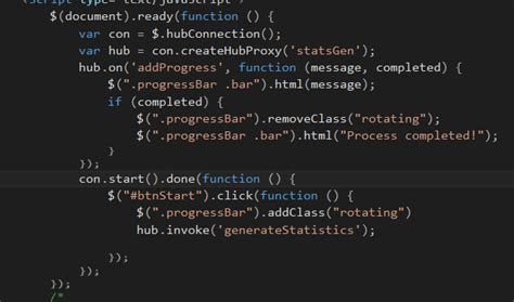 Jquery C Button Click Not Executing Method While Using Signalr