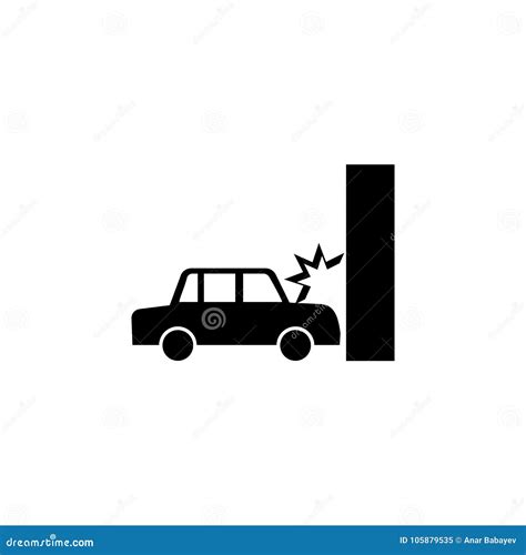 Crash Auto Icon Element Of Arrow And Object Icon For Mobile Concept