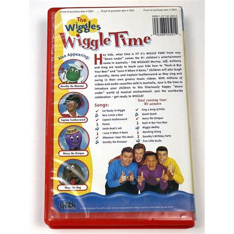 Lot 4 The Wiggles Vhs Tapes Wiggly Safari Yummy Yummy Wiggle Time