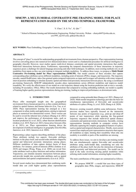 Pdf Mmcpp A Multi Modal Contrastive Pre Training Model For Place