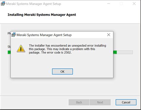 Solved Sm Windows Agent Installation Error Windows Update January 2020 The Meraki Community