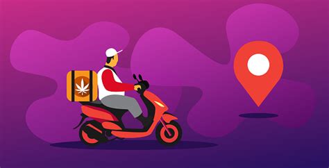 택배 남자 승마 스쿠터 의료 마리화나 대마초 배달 서비스 약물 소비 개념 수평 전체 길이 대마초에 대한 스톡 벡터 아트 및 기타 이미지 대마초 배달 개념 Istock