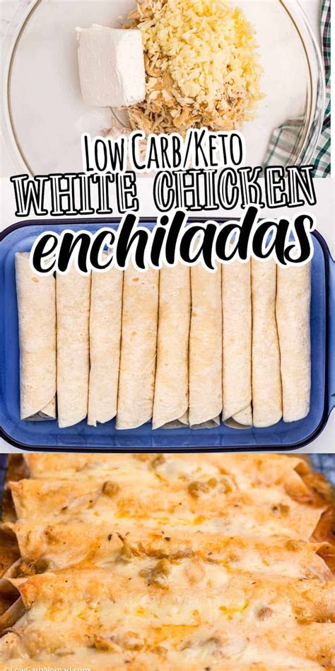 Low Carb White Chicken Enchiladas Recipe Keto Recipes Dinner