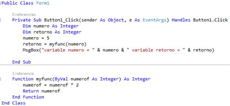 TUTORIAL VB NET PROCEDIMIENTOS Y FUNCIONES