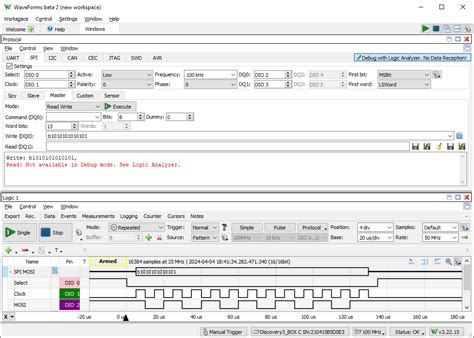 Spi Miso Line Shows No Data Test And Measurement Digilent Forum