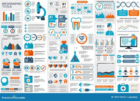 Medical Infographic Elements Data Visualization Vector Design Template Can Be Used For Steps