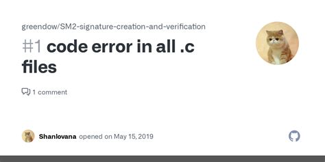 code error in all c files · issue 1 · greendow sm2 signature creation
