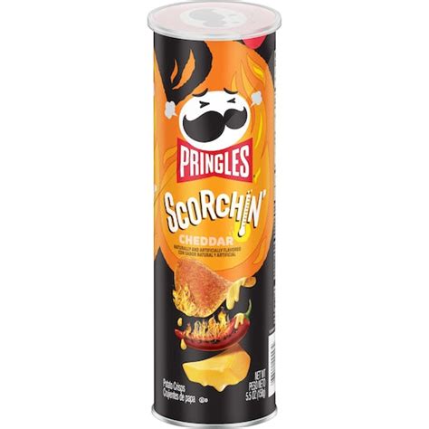 Pringles Scorchin Cheddar Potato Crisp 55 Oz 14case Mpn 3800024546