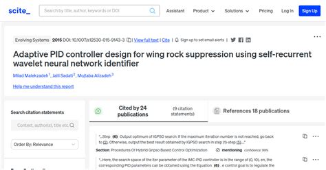 Adaptive Pid Controller Design For Wing Rock Suppression Using Self