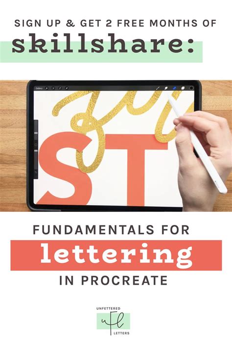 learn procreate lettering with skillshare hand lettering tutorial