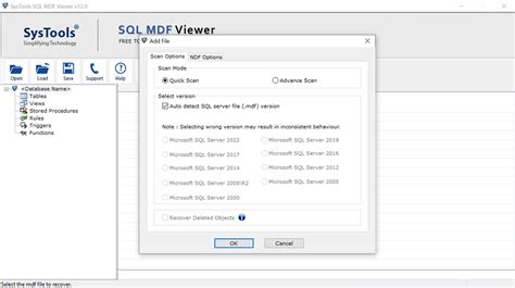 Open Mdf File Without Sql Server Or Using Ssms With All Data