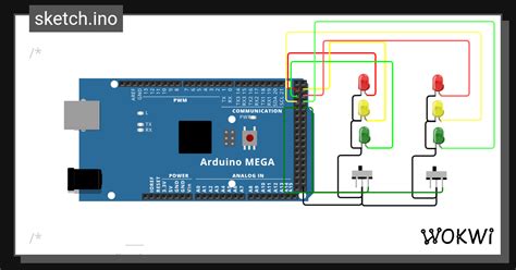Traffic Light Wokwi ESP STM Arduino Simulator