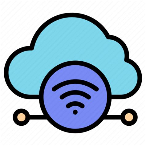 Cloud Computing Wireless Signal Ntework Connection Data Icon Download On Iconfinder