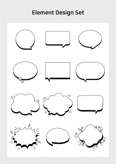 Premium Vector | Speech bubble vector illustration set