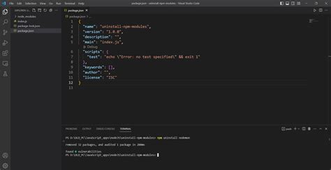 Removing NPM Packages And Dependencies In Node Js Npm Uninstall