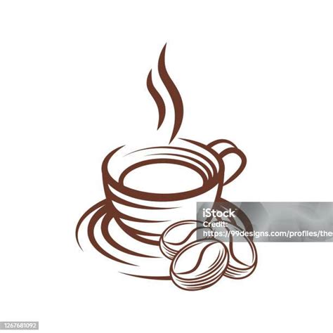 커피 로고 디자인 벡터 일러스트 카페와 레스토랑을 위한 빈티지 커피 로고 벡터 디자인 컨셉 로고 아이콘 라벨 배지 기호 및 기호에 대한 추상 커피 숍 벡터 디자인 0명에
