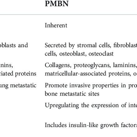 The Difference Of Source And Function Of Components Between PMN And PMBN Download Scientific