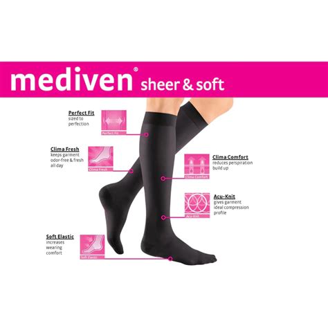 Medi Sheer And Soft 20 30mmhg Closed Toe Calf Length