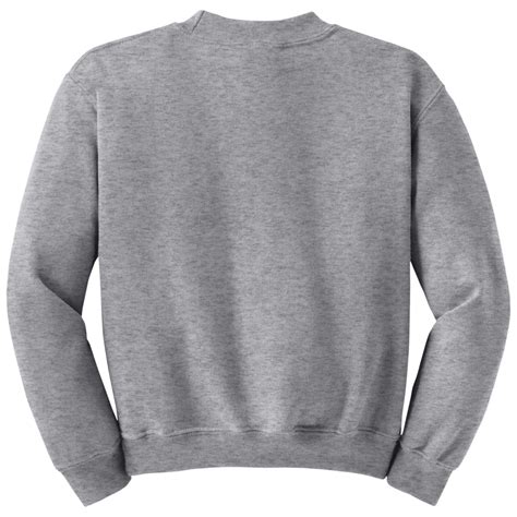 Gildan 18000b Youth Heavy Blend Crewneck Sweatshirt Sport Grey Full